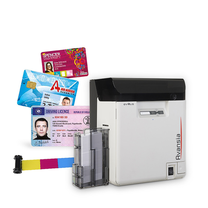 Double Sided ID Card Printer Machine 600 Dpi Retransfer Card Printer